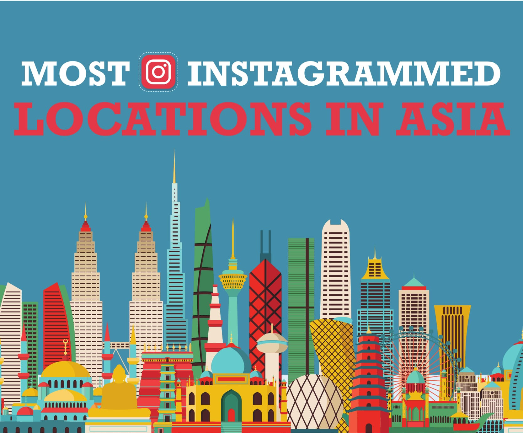 Top Places in Asia by Instagram Likes (infographic included)